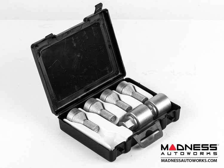 MINI Cooper Wheel Locks by Farad - Silver - M14x1.25 - Starlock (R55 ...