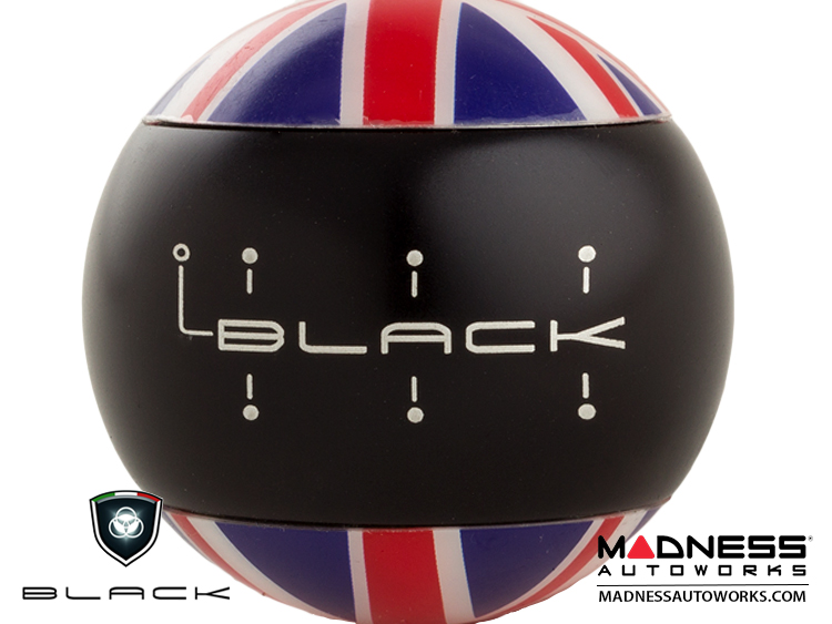 MINI Cooper Gear Shift Knob - Black w/ Union Jack Design, MAD31-7889