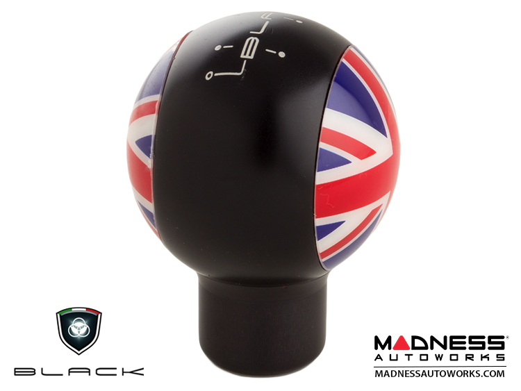 MINI Cooper Gear Shift Knob - Black w/ Union Jack Design, MAD31-7889
